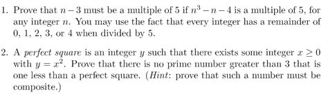 Solved Prove That N 3 Must Be A Multiple Of 5 If N3 N