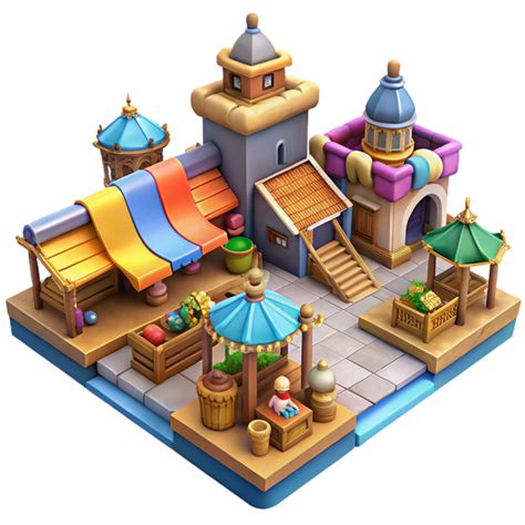 Timeless Traditional A Bustling Medieval Marketplace Vibrant Colors