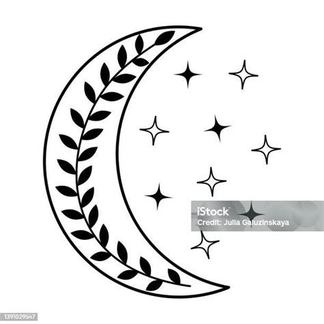 나뭇 가지가 들어있는 신비한 달 초승달 별이있는 밀교 영적 민족 마스코트 만다라에 대한 스톡 벡터 아트 및 기타 이미지 만다라 희망 0명 Istock