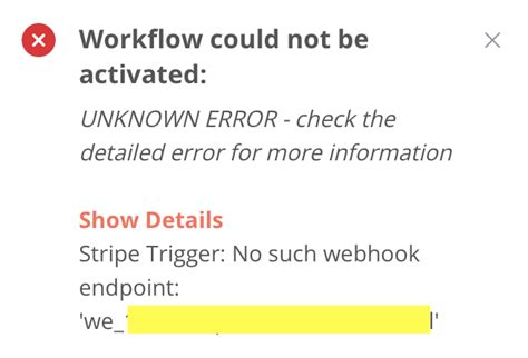 Stripe Trigger No Such Webhook Endpoint Questions N8n Community