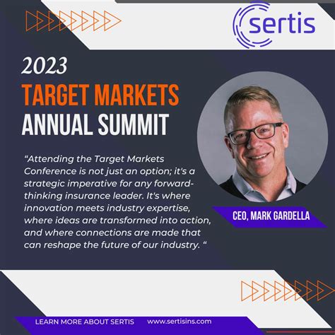 I Am Exited To Be Coming Back To The Target Markets Program