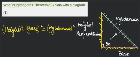 What Is Pythagoras Theorem Explain With A Diagram Filo