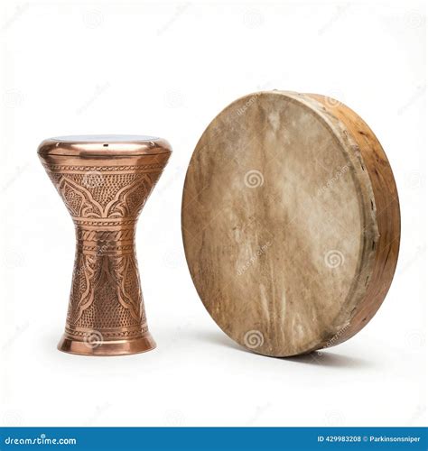 Goblet Drum Line Icon African Djembe Instrument Cartoon Vector 346347831