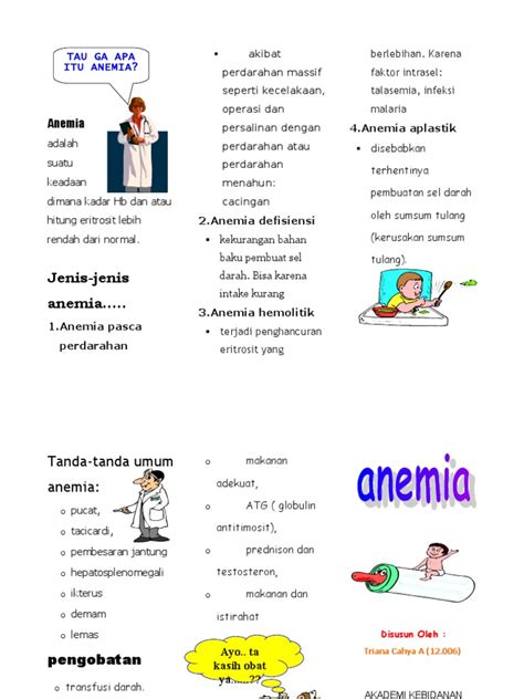 Leaflet Anemia Pdf
