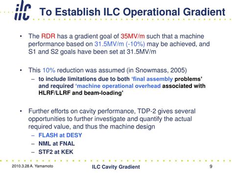 Ppt Ilc Cavity Gradient Strategy A Proposal Powerpoint Presentation