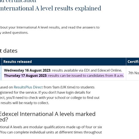 Omg When Are The Edexcel Results Please Help I Am In The Hospital R