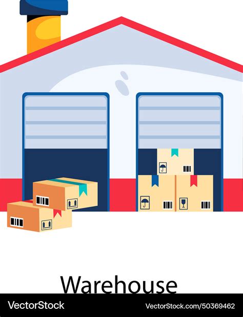 Warehouse Royalty Free Vector Image Vectorstock