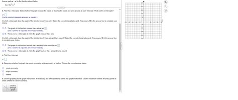 Solved Ay Answer Parts A E For The Function Shown Below