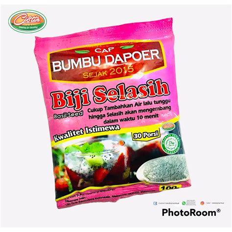 Jual Bumbu Dapoer Biji Selasih 100g Shopee Indonesia