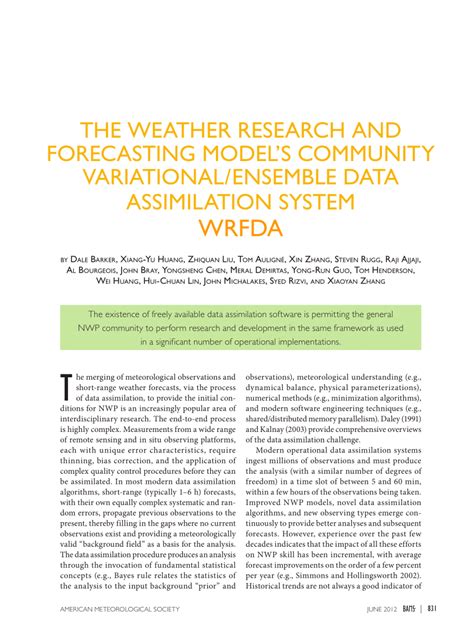 Pdf The Weather Research And Forecasting Models Community Variationalensemble Data