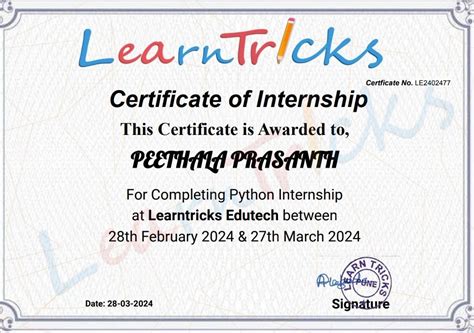 Prasanth Peethala On Linkedin I Am Thrilled To Announce That I Have