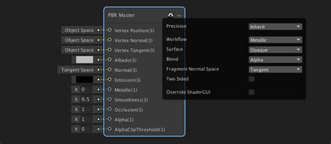 Unity 之 Shadergraph Pbr 和 Unlit 主节点介绍pbr Master Csdn博客