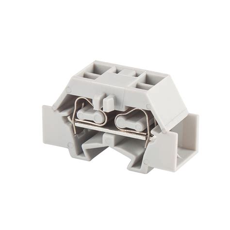 Utl 2 5mm Return Pulling Spring Terminals In DIN Rail 24A 500V Push In Terminal Block And Feed