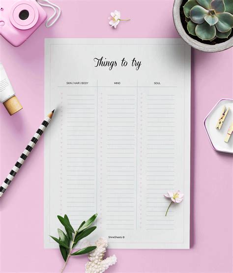 Self Care Planner Free Printable Printable Word Searches