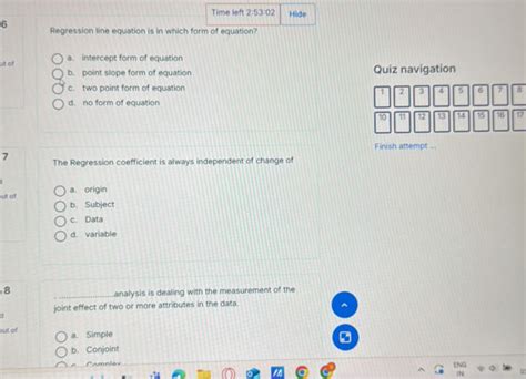 6 Regression Line Equation Is In Which Form Studyx