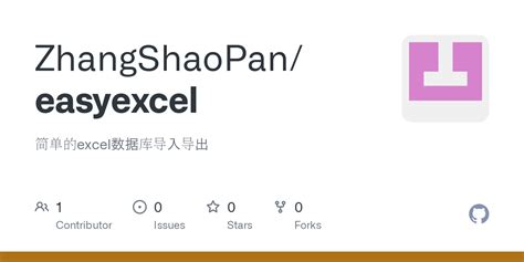 Github Zhangshaopaneasyexcel 简单的excel数据库导入导出