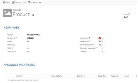 Create A Product In Dynamics 365 Carl De Souza