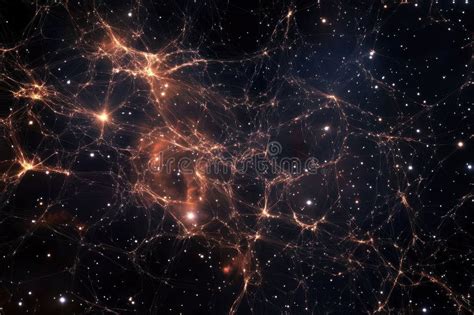 Cosmic Web Of Galaxies And Dark Matter Revealed In Stunning Astronomical Visualization Stock