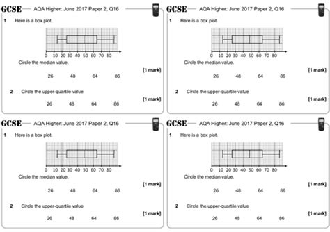 Box Plots Worksheet Gcse