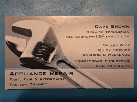 Appliance Repair By Dave In Glendale Az Reviews Hours And Contact