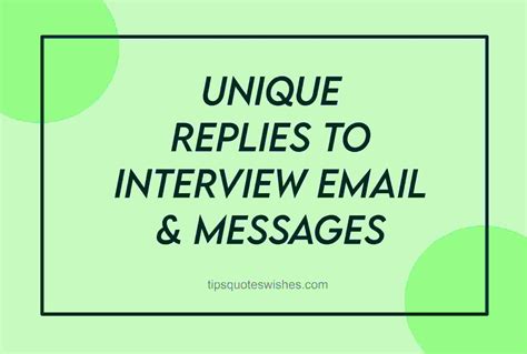 100 Confirmatory Reply To Interview Invitation Availability