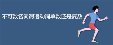 不可数名词谓语动词单数还是复数 高三网