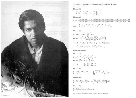 Ramanujans Early Work On Continued Fractions By Jørgen Veisdal Privatdozent