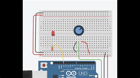 Read The Analog Voltage Using Arduino Online Arduino Circuits With Arduino Programming