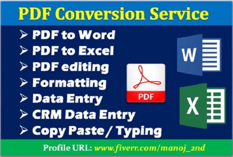 Convert Pdf Word Excel Powerpoint Files By Slimmatthew Fiverr