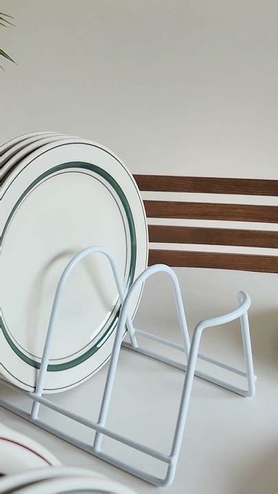 화이트 그릇 정리대 접시꽂이 2p세트 Youtube