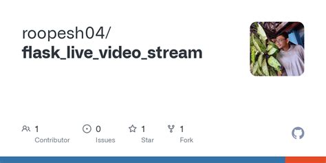 Github Roopesh04flasklivevideostream