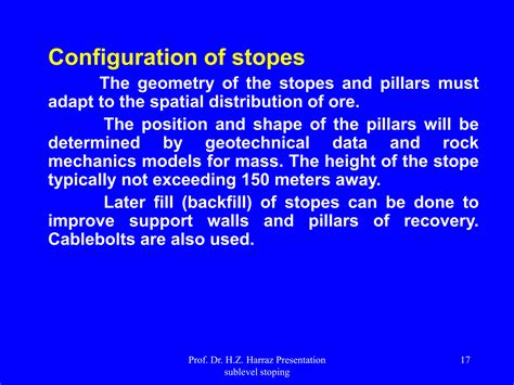 Sublevel Stoping Underground Mining Methods Pdf