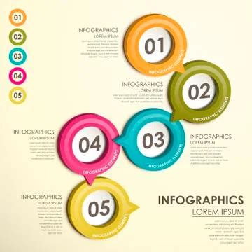 Circle Flow Infographics Illustrations Vectors Pond5