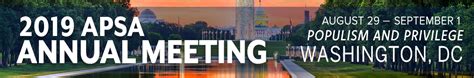 2019 Apsa Annual Meeting