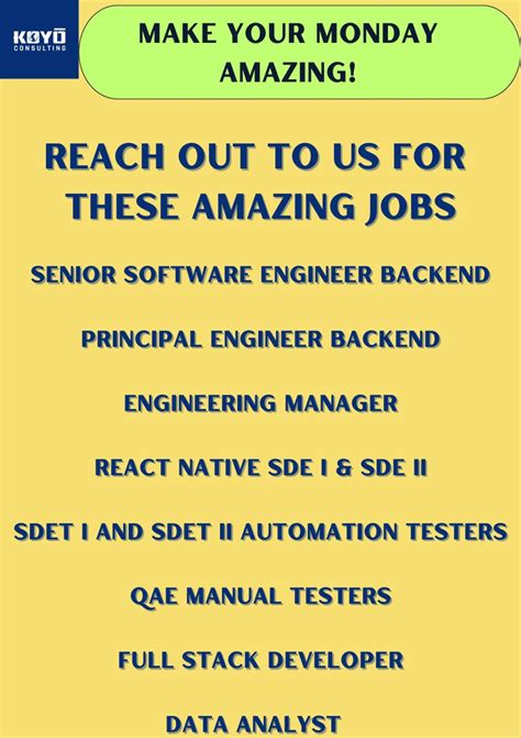 KoyŌ Consulting On Linkedin Hiring Now Hiringnow Backend Engineeringhiring