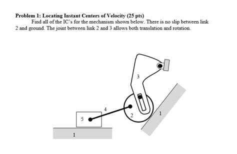 Solved Problem 1 Locating Instant Centers Of Velocity 25