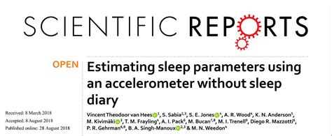 Paper Estimating Sleep Parameters Using An Accelerometer Without Sleep Diary By Abi Medium