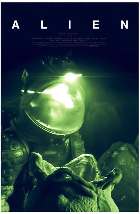 The Alien Movie Poster In Green Alien Movie Poster Background Alien