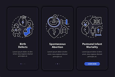 Genetic Defects Onboarding Vector Template Mortality Step Spontaneous