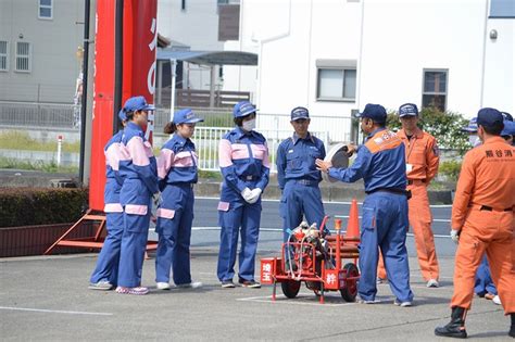 女性隊ポンプ操法訓練始動 熊谷市消防団