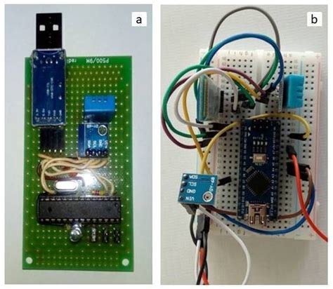 Meteorological Station A With Atmega8 Chip Data Transmission Via