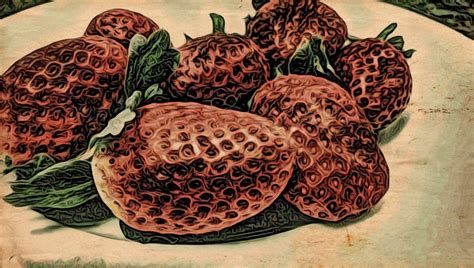 무료 사진 미술 딸기 음식 장식 패턴 텍스처 디자인 꽃