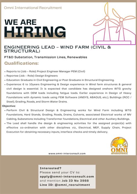 Omni International Consultants On Linkedin Engineerind Windfarm Civildesign