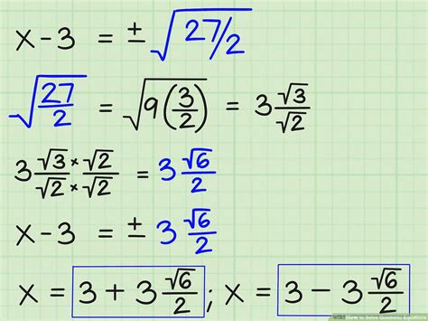 How To Solve Quadratic Equations Without A Calculator Tessshebaylo