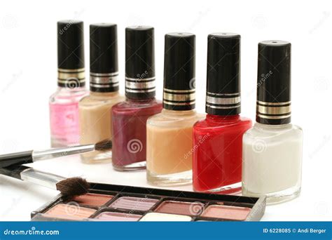 Nail Polish And Cosmetics Wbrushes Stock Image Image Of Finger Chic