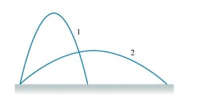 Solved Two Projectiles Are Launched From The Ground With The Chegg Com
