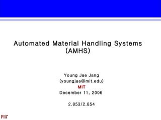Material Handling System PPT