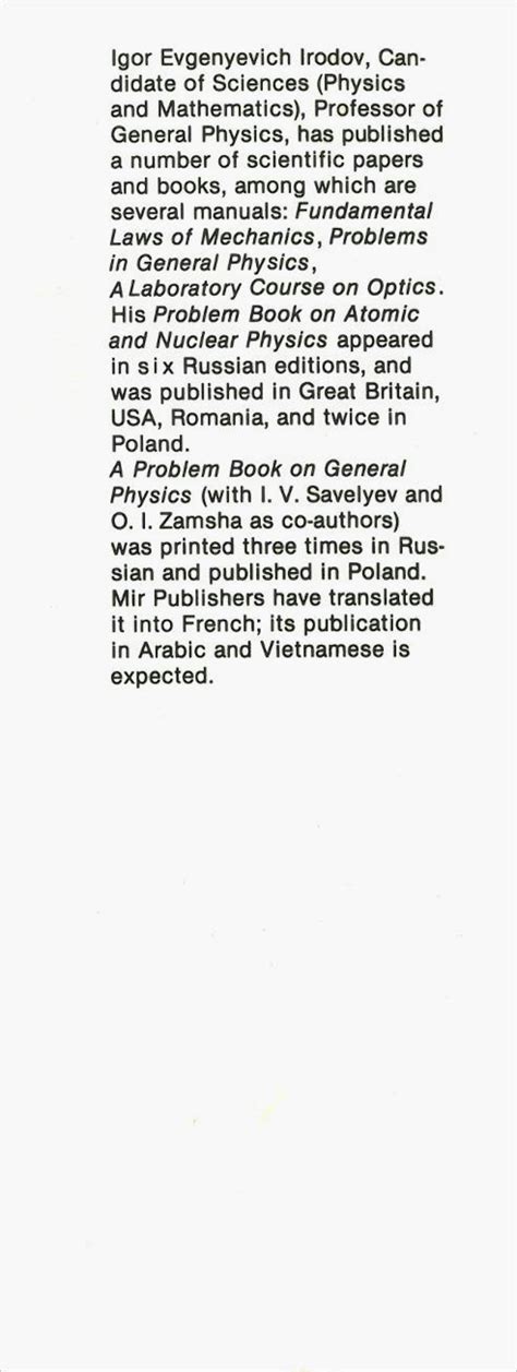 SOLUTION Irodov Problems In General Physics Studypool