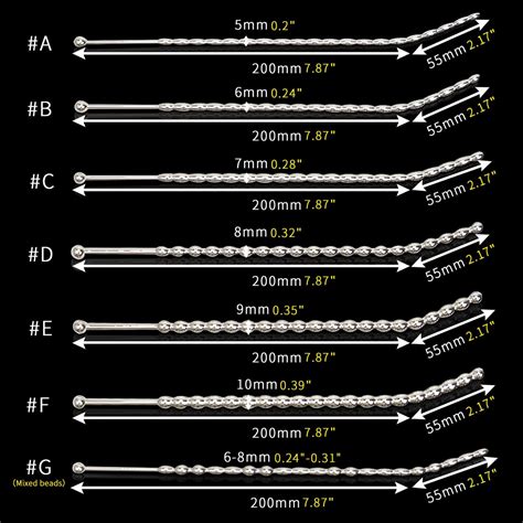Ribbed Penis Sounding Rods Urethral Sound Urethral Plug For Etsy
