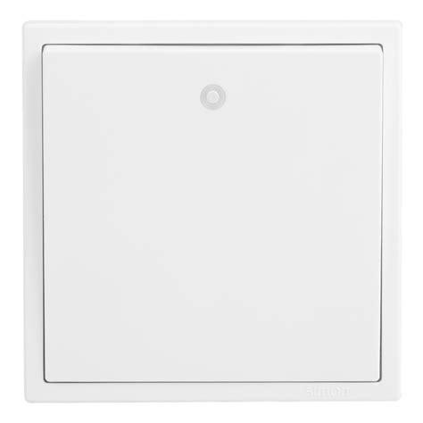 Công Tắc đơn 1 Chiều Có đèn Led Màu Trắng Simon I7 701013 Lắp đế Vuông